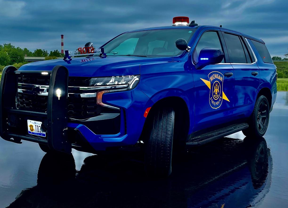 Michigan Police Cars Michigan State Police Adds First EV To Patrol