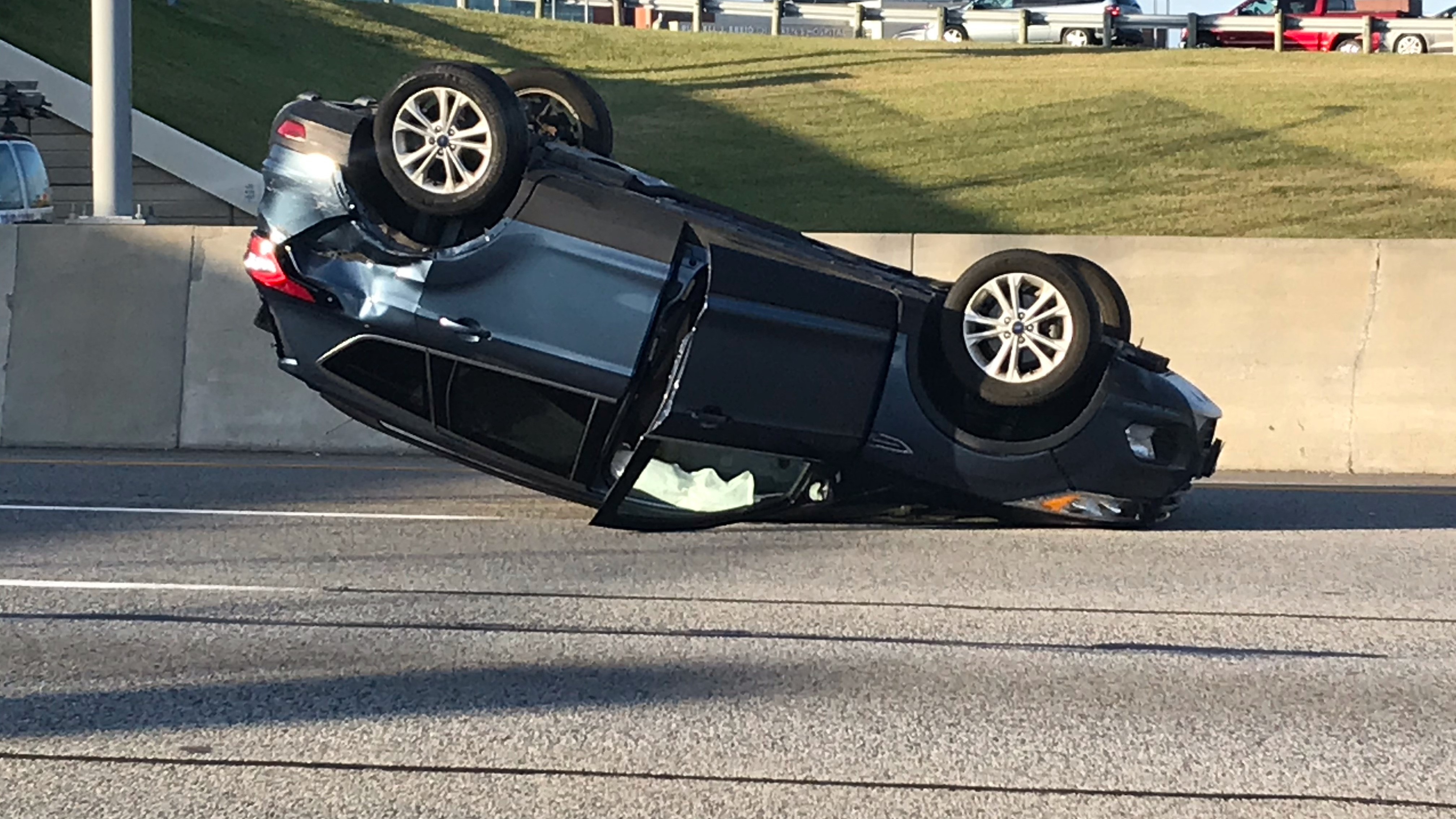 Flipped Cars In The Country