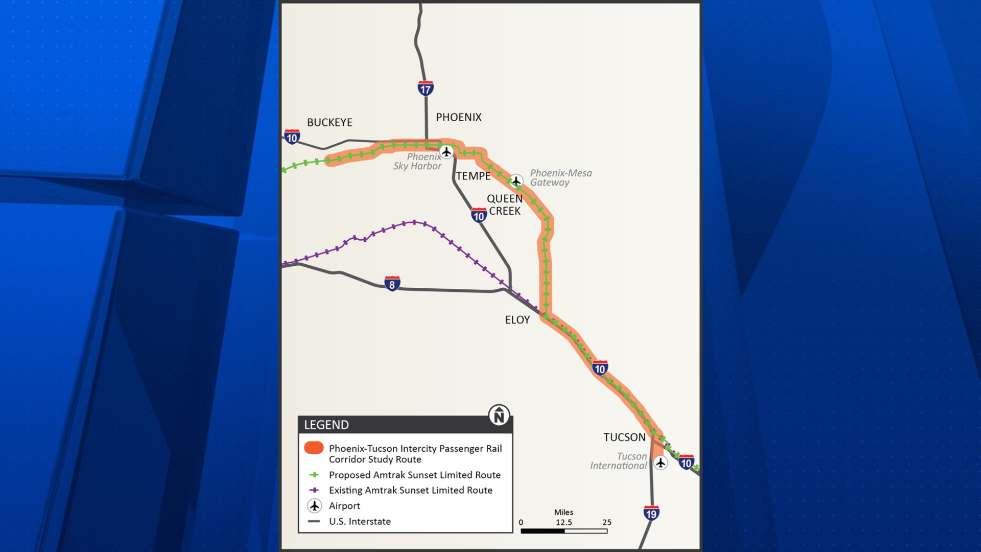 Arizona Train Map