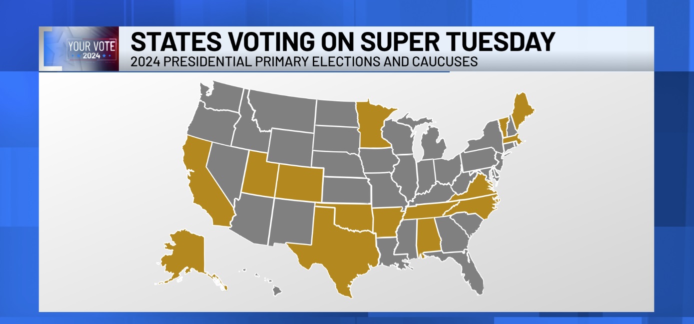 Super Tuesday Map