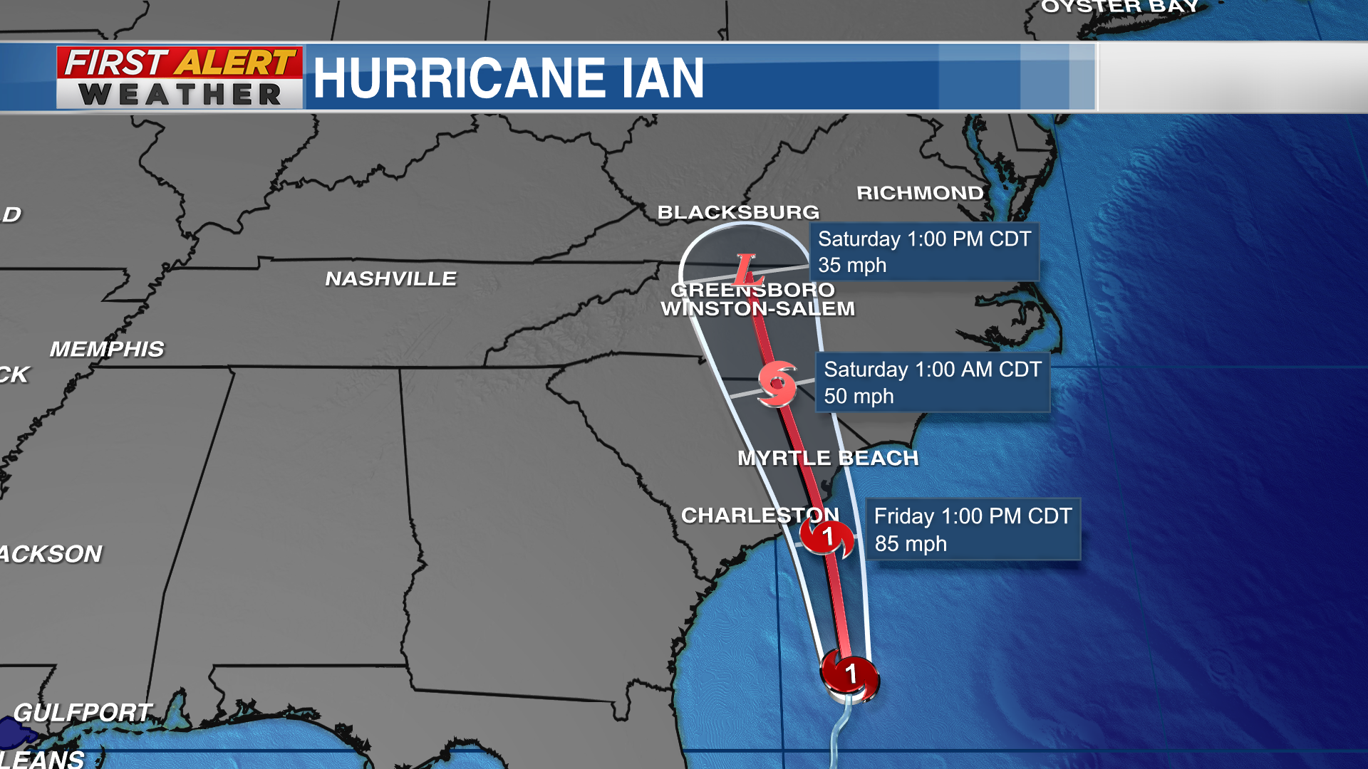 Hurricane Weather Map
