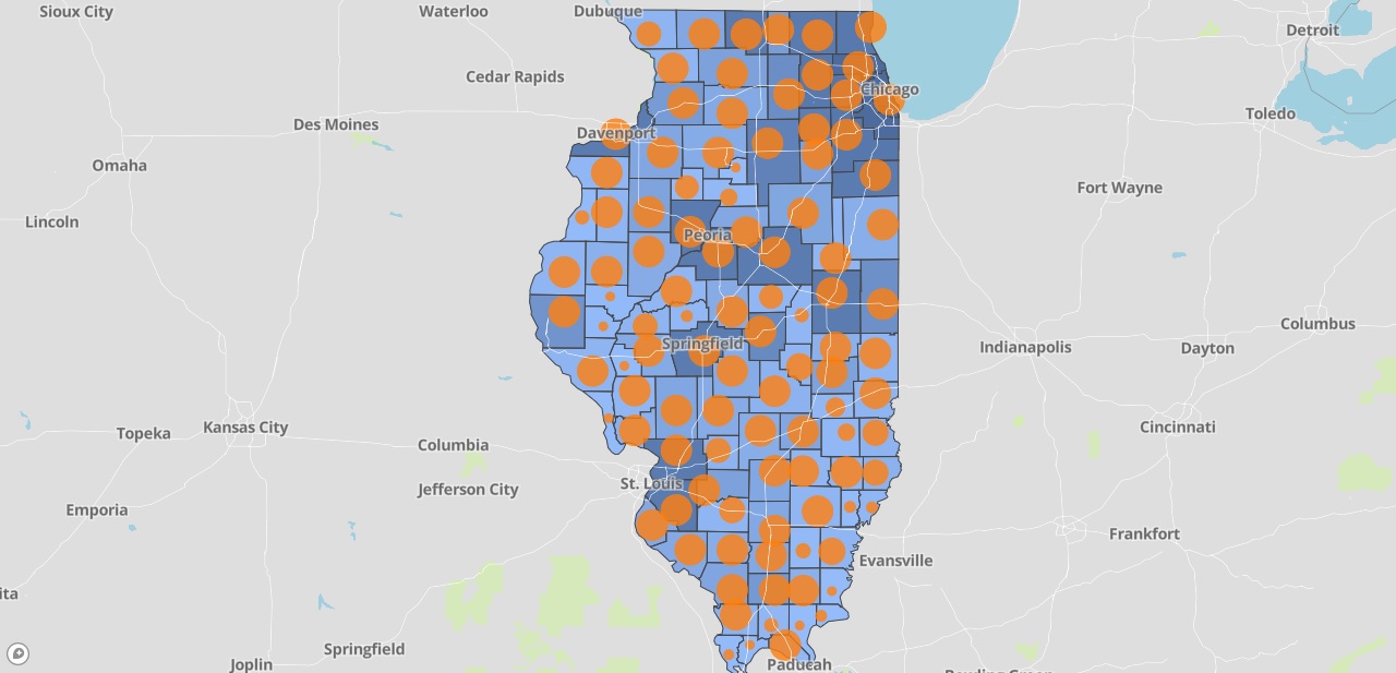 Ill. Dept. of Public Health reported 3,170 new cases of COVID-19