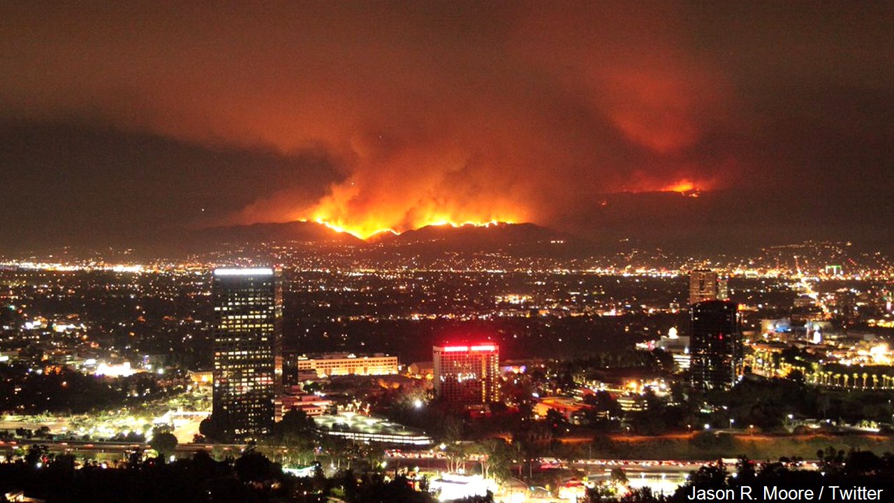 Town On Fire In America