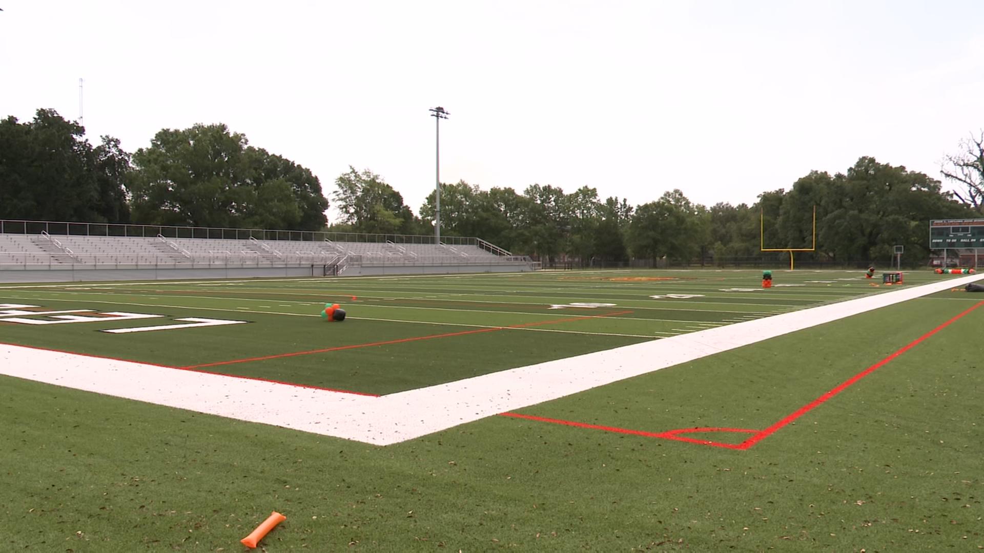 High School Football Stadium Background