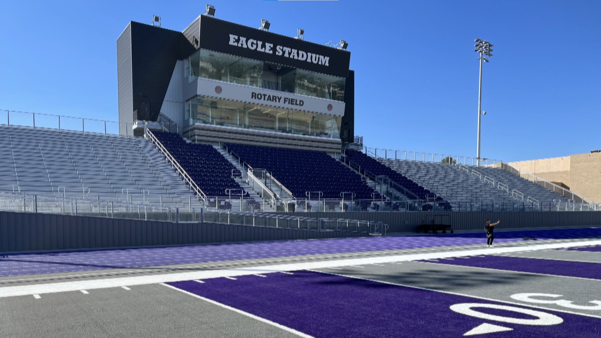 High School Football Stadium Background