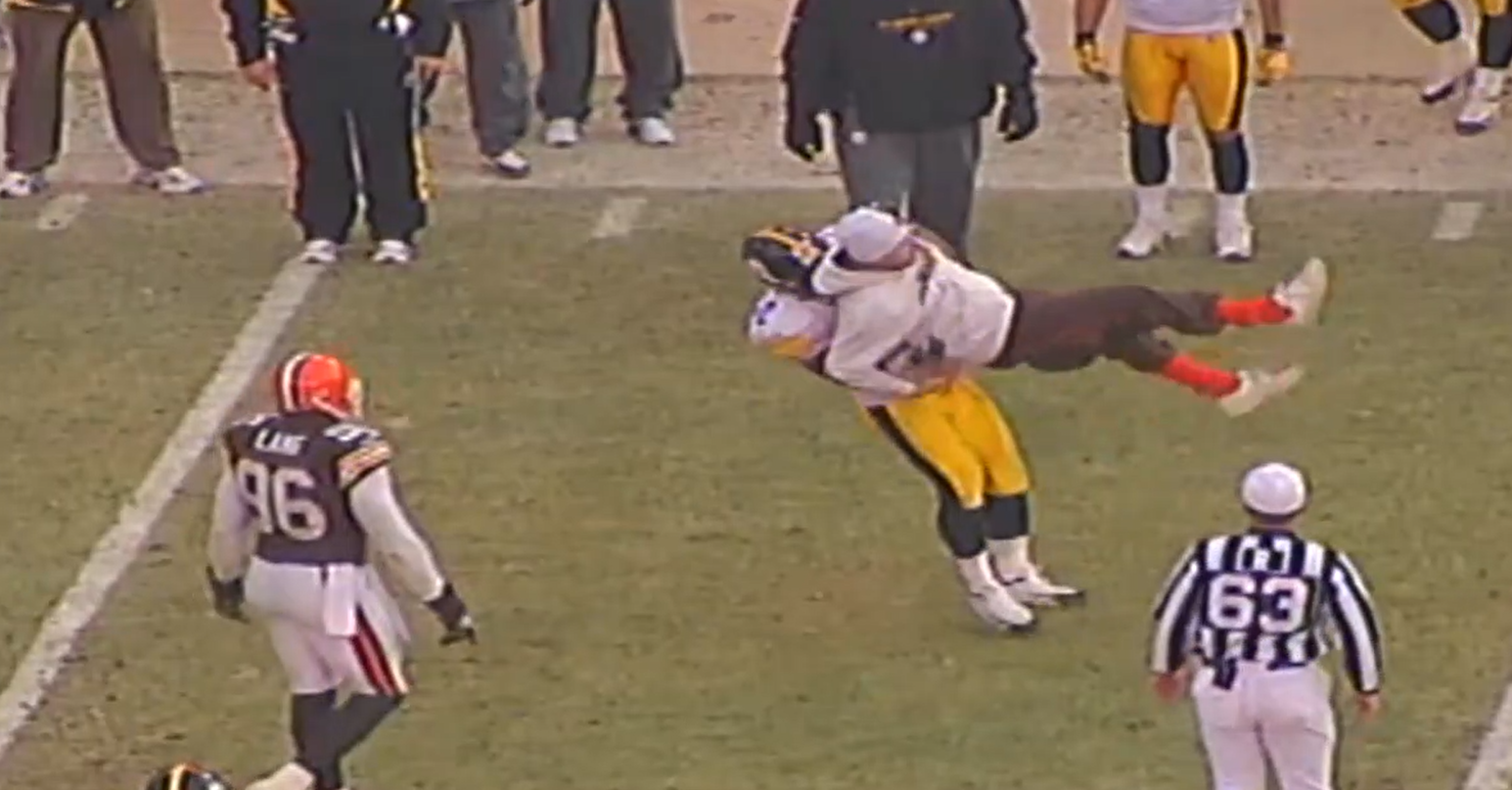 James Harrison Body Slam