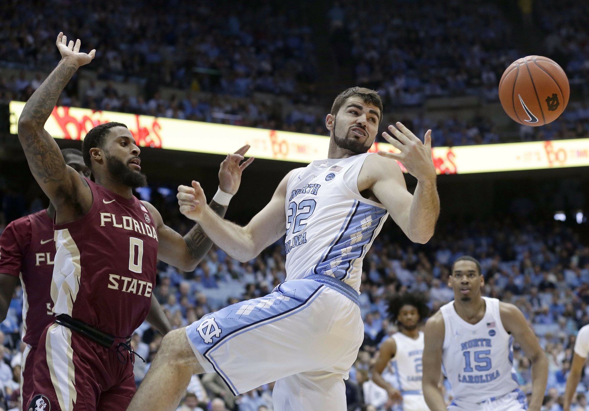 Johnson, Maye lead No. 8 UNC past No. 16 FSU, 77-59