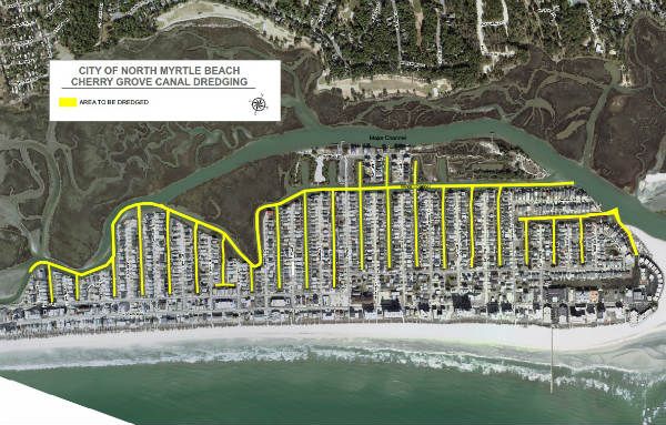 Cherry Grove Myrtle Beach Map