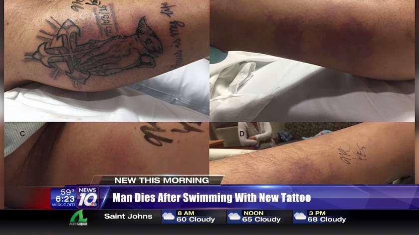 Swimming after getting tattoo | Orangetattooshop.com