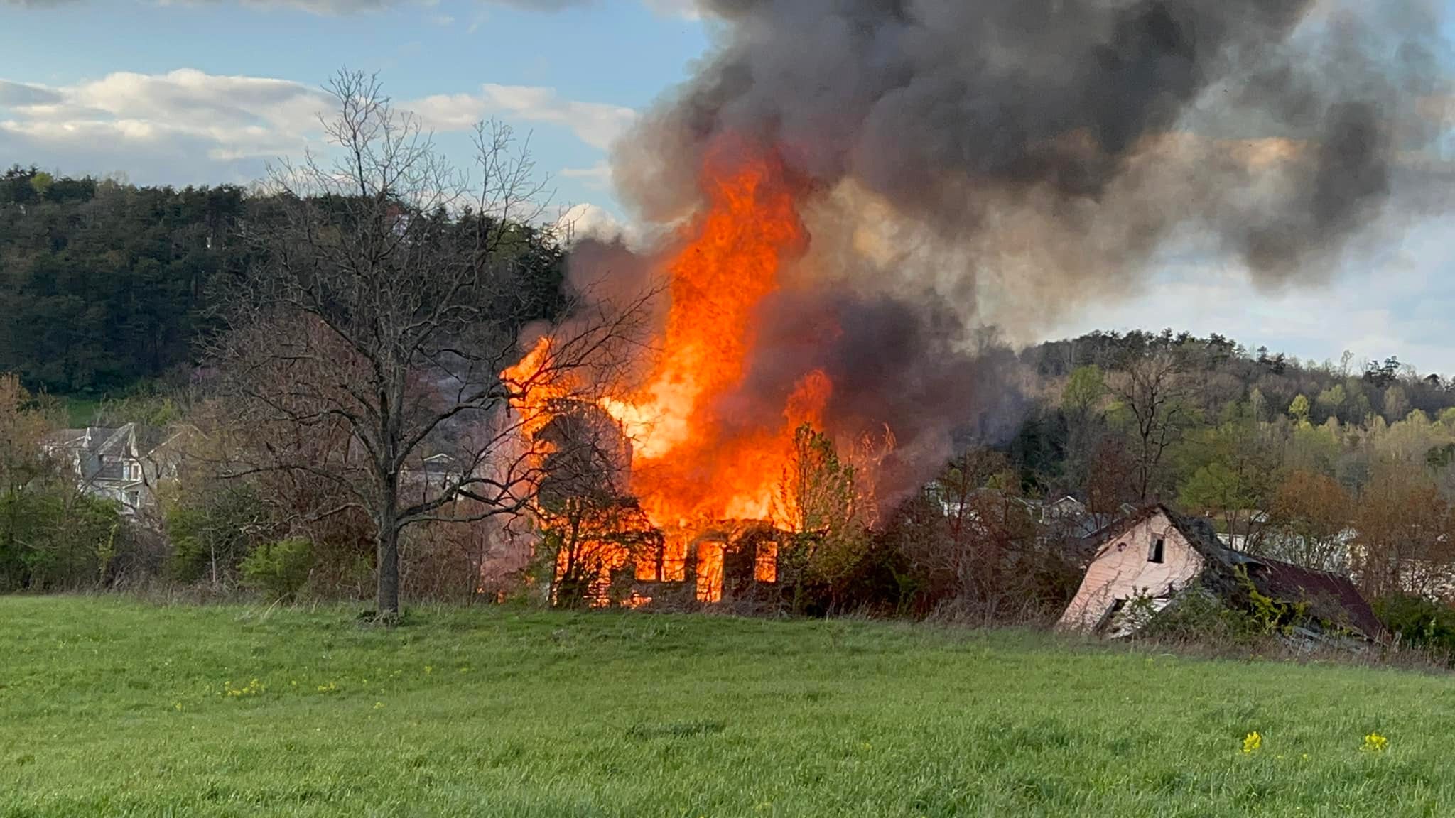 Farmhouse On Fire