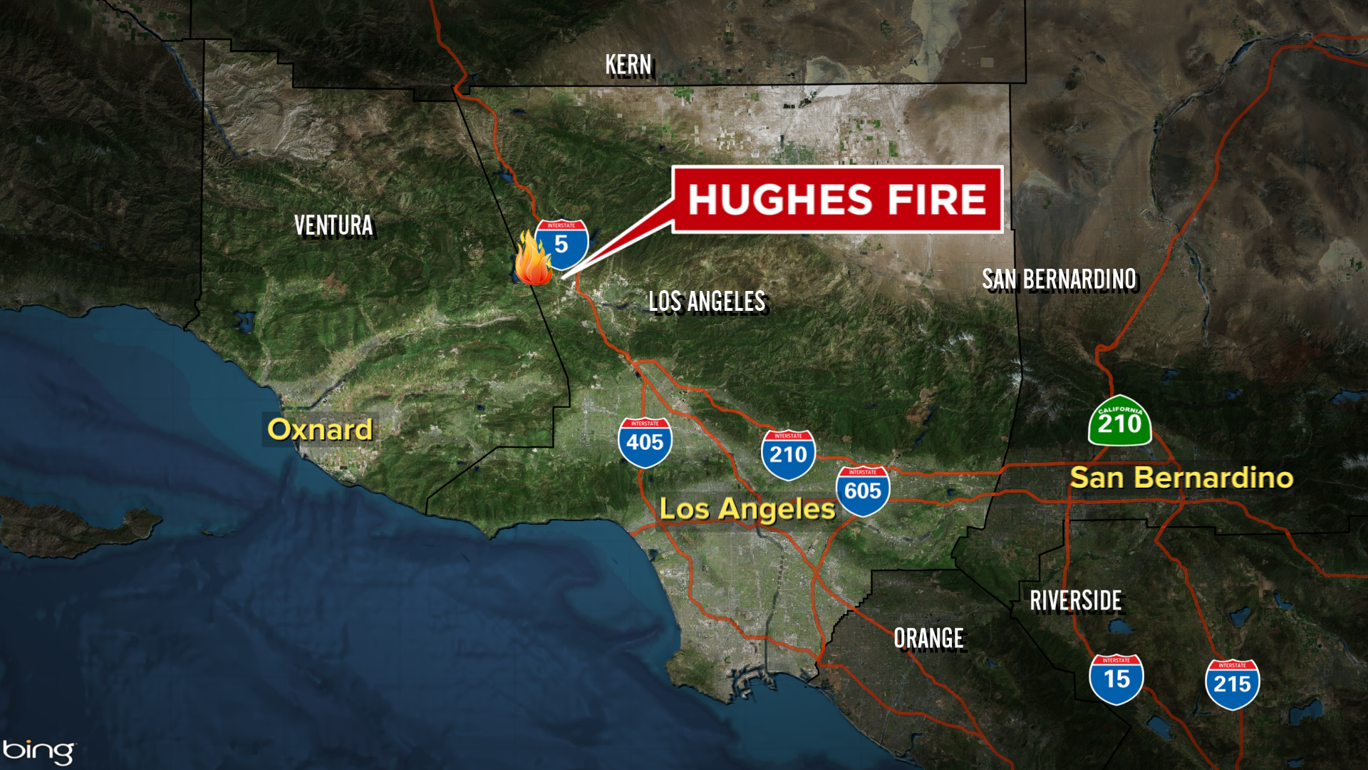 Mapa Del Lago Hughes, California Here Is The Location Of The Hughes