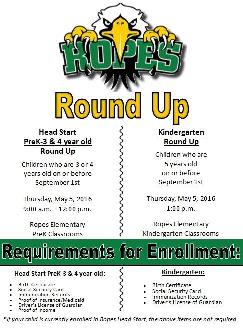 Ropes ISD holding Pre-K and Kindergarten roundup on May 5