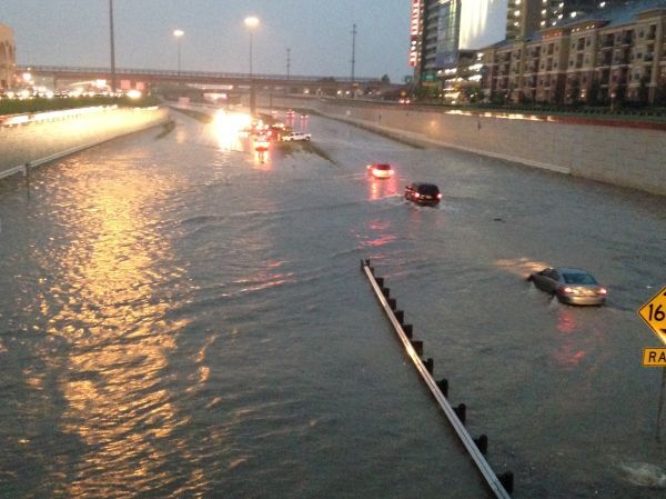 Texas Tech Football Stadium Flooded