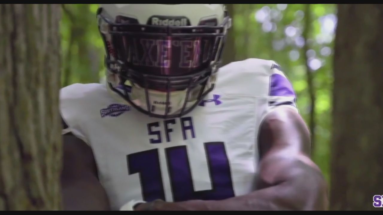 SFA Football unveils new road uniform
