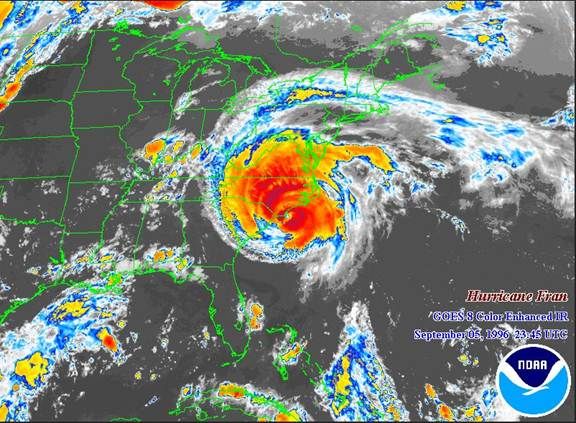 Hurricane Fran Radar