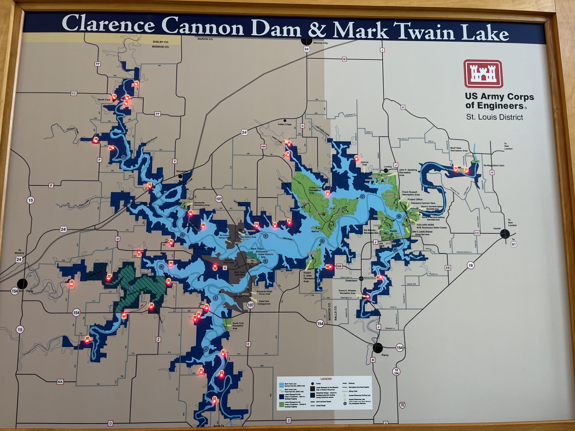 Mark Twain Lake Hunting Map