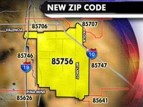 Tucson Arizona Zip Codes County Map USA Zip Code And State Maps