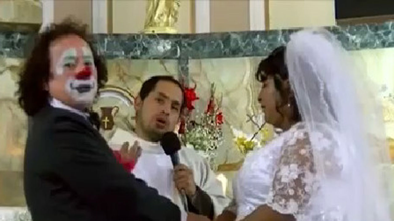 Clown At Wedding