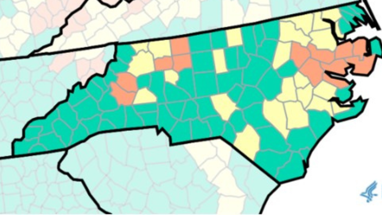Radon Map Of North Carolina