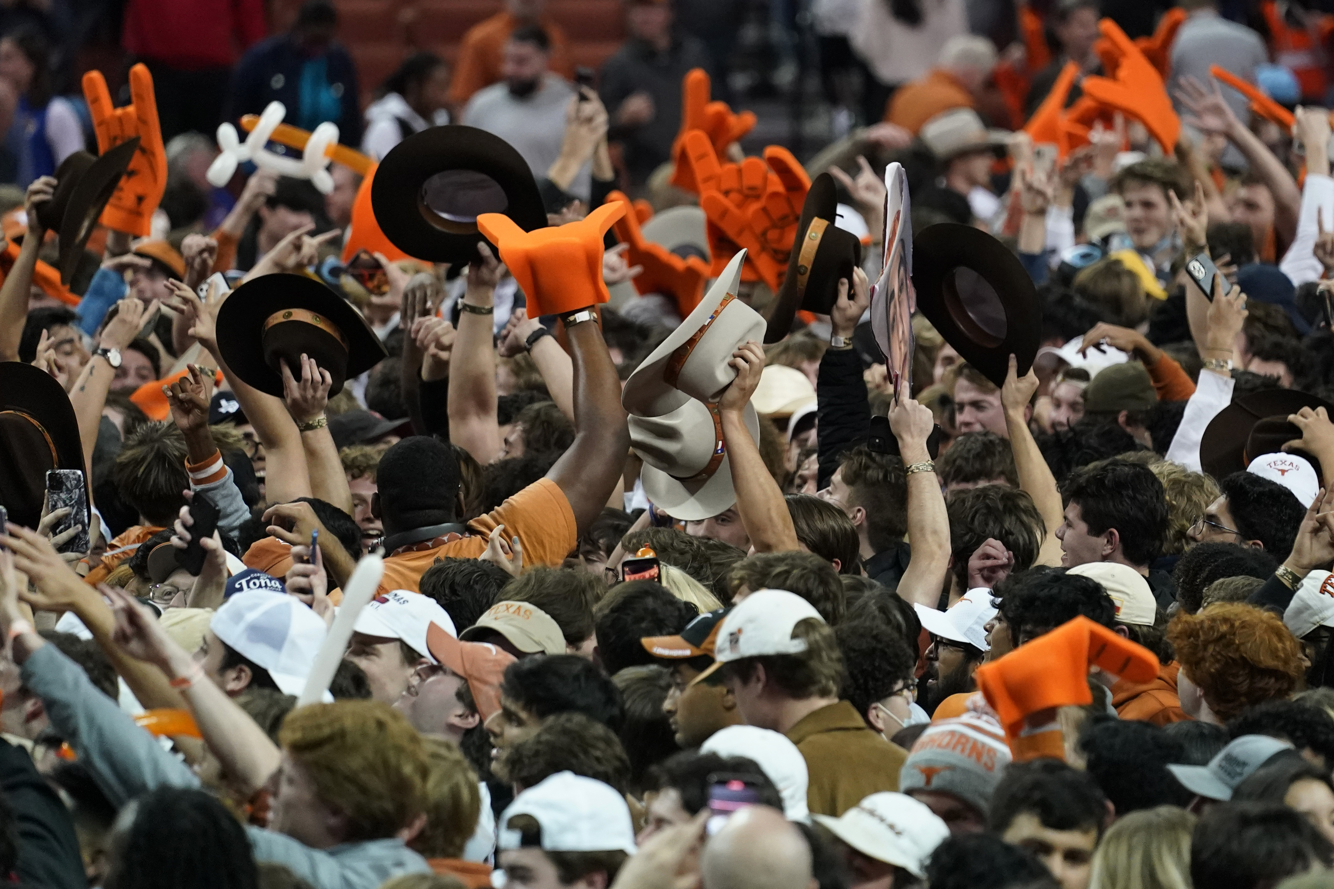 Ncaa Basketball Fans Storming The Court
