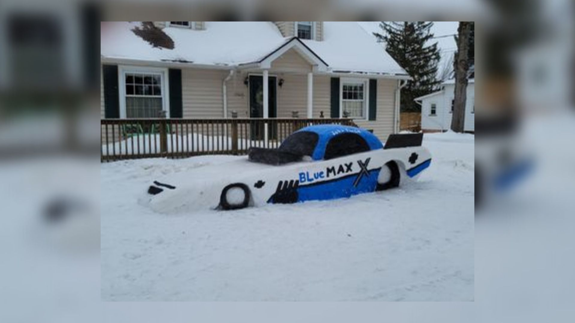 Funny Snow Car