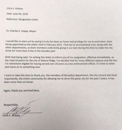 How To Write A Resignation Letter For Law Enforcement - Infoupdate.org