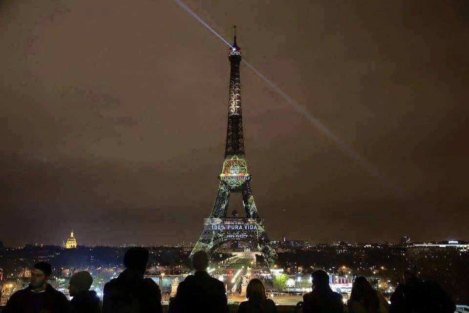 Bandera Francia Torre Eiffel Corazón