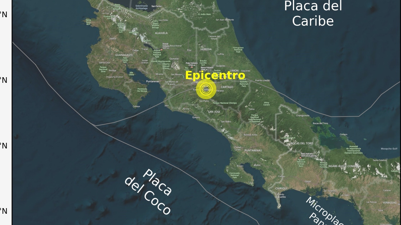 Extraño meneón de 3,6 grados fue en Cartago | La Teja