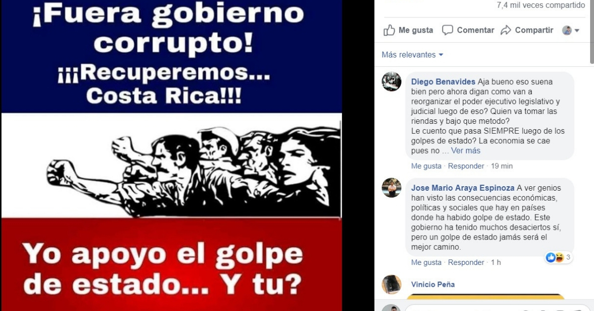 Grupos extremistas en Costa Rica incitan a la violencia y formación de ...