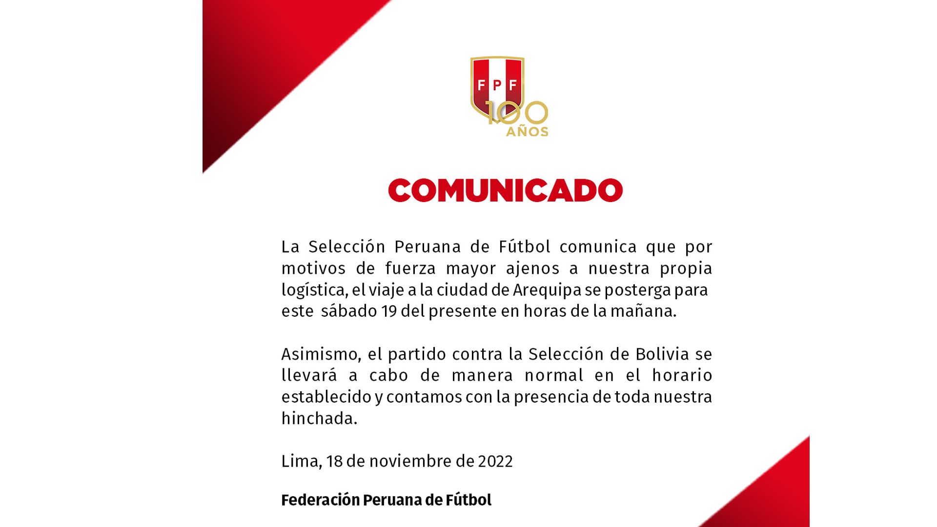 Accidente Latam Selección Peruana Postergó Viaje A Arequipa Para El Duelo Ante Bolivia Infobae