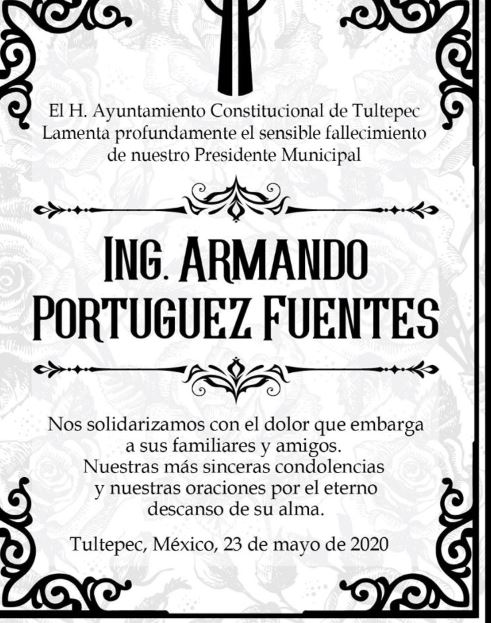 Falleció El Presidente Municipal De Tultepec Armando Portuguez Fuentes A Los 54 Años Infobae