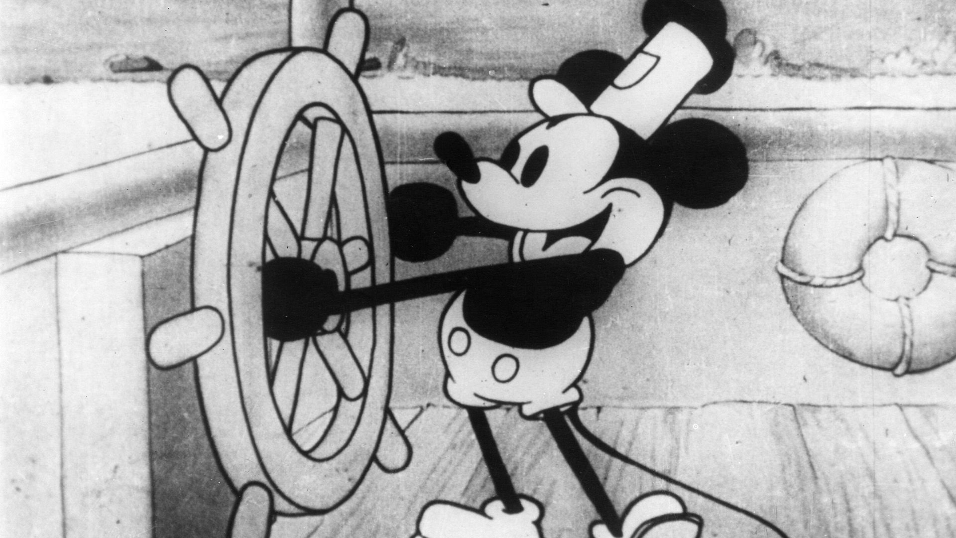 Mickey Y Minnie Mouse En Blanco Y Negro