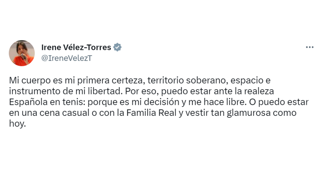 Irene Vélez Volvió A Asistir A Una Reunión Protocolaría Con Tenis Esta