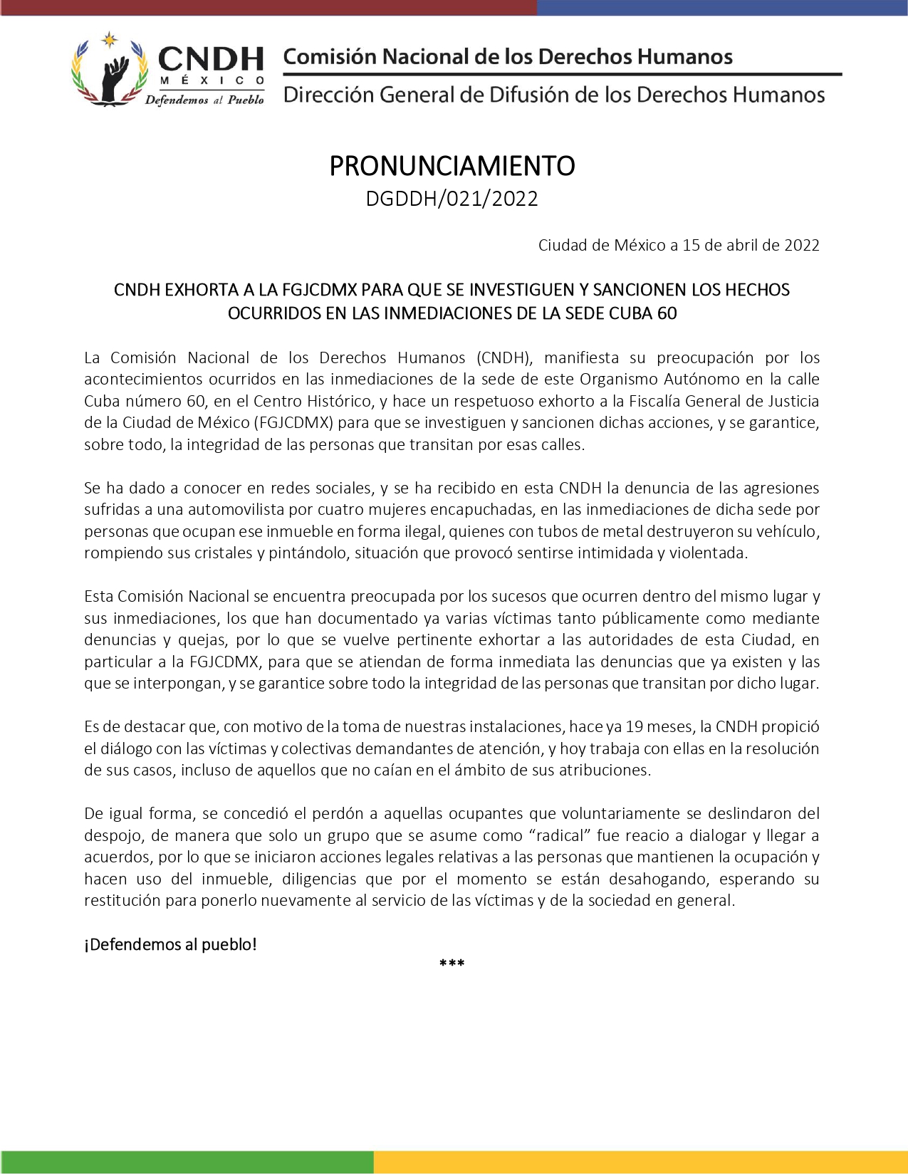 НКПЧ обратилась в прокуратуру Федеральной комиссии по делам женщин с просьбой провести