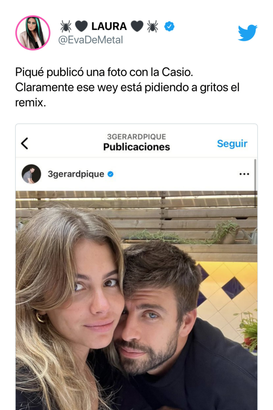 Redes Estallan En Memes Contra Piqué Por Su Foto Con Clara Chía Solo Le Falta Que Use El