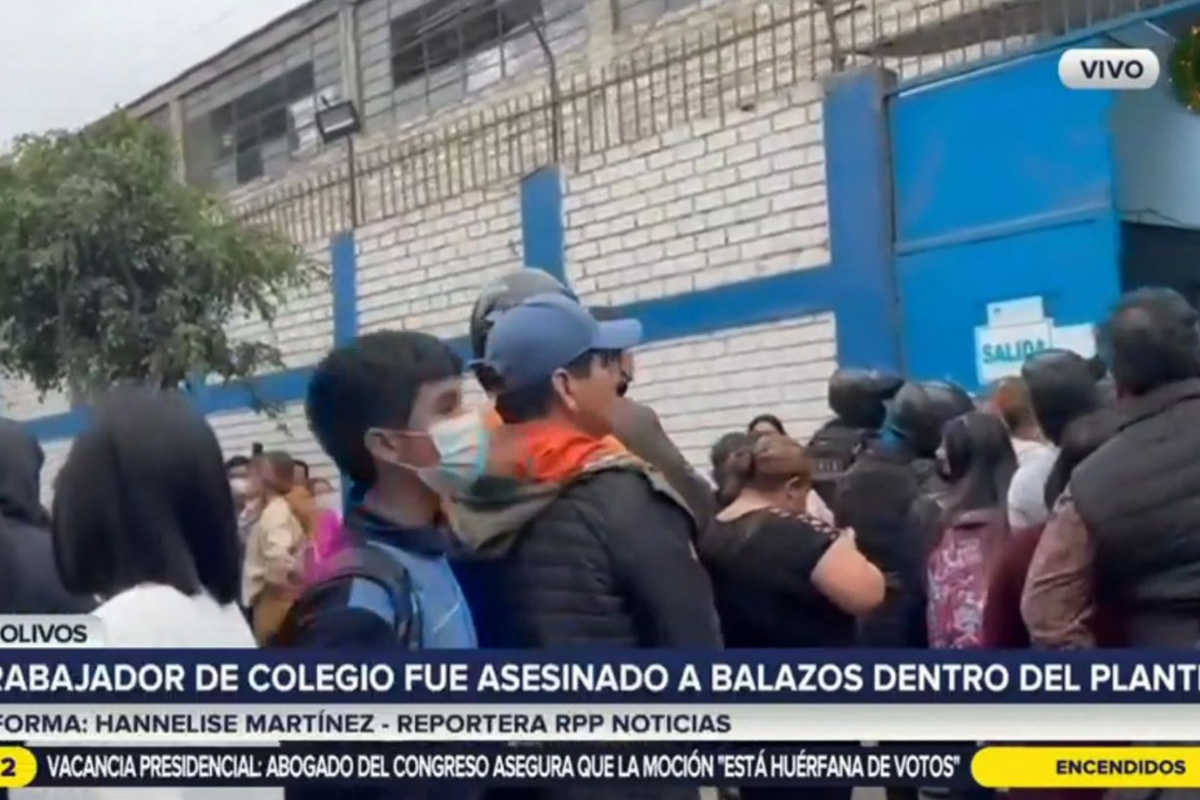Los Olivos Sicario Ingresa A Colegio Y Asesina A Balazos A Trabajador