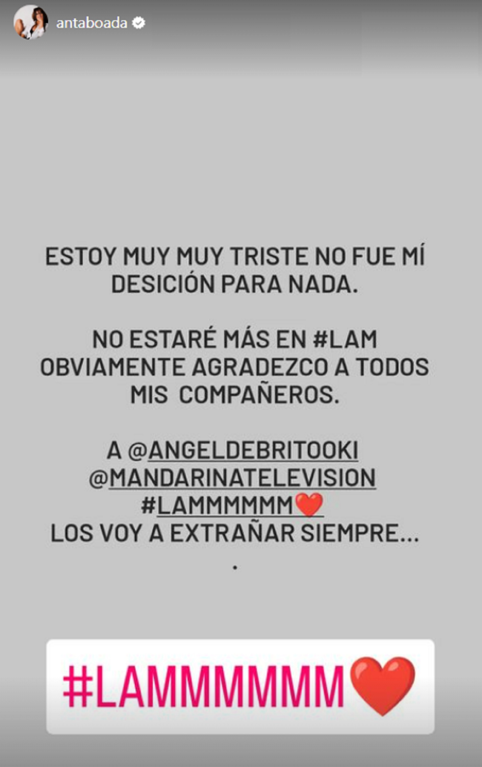 Ángel De Brito rompió el silencio sobre la salida de Andrea Taboada de ...