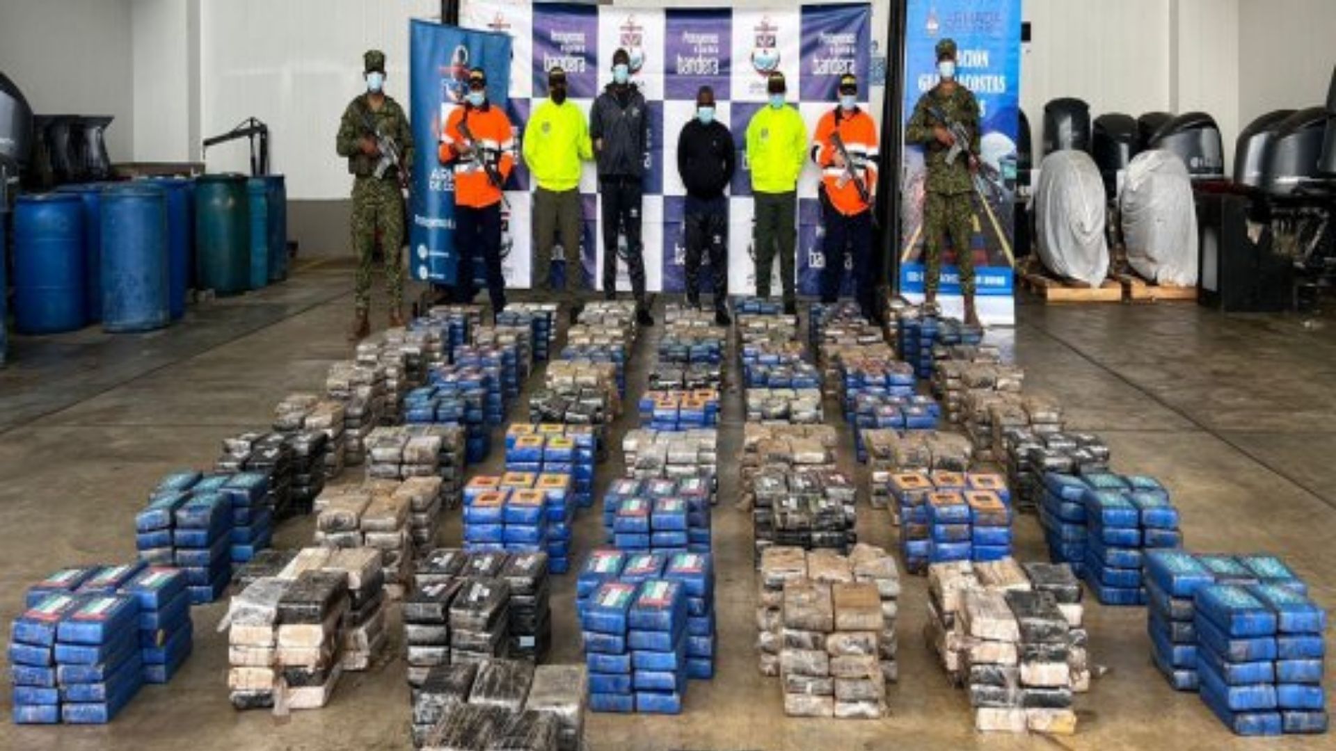 Еще 1600 килограммов кокаина было изъято у клана Персидского залива в Карибском море Infobae