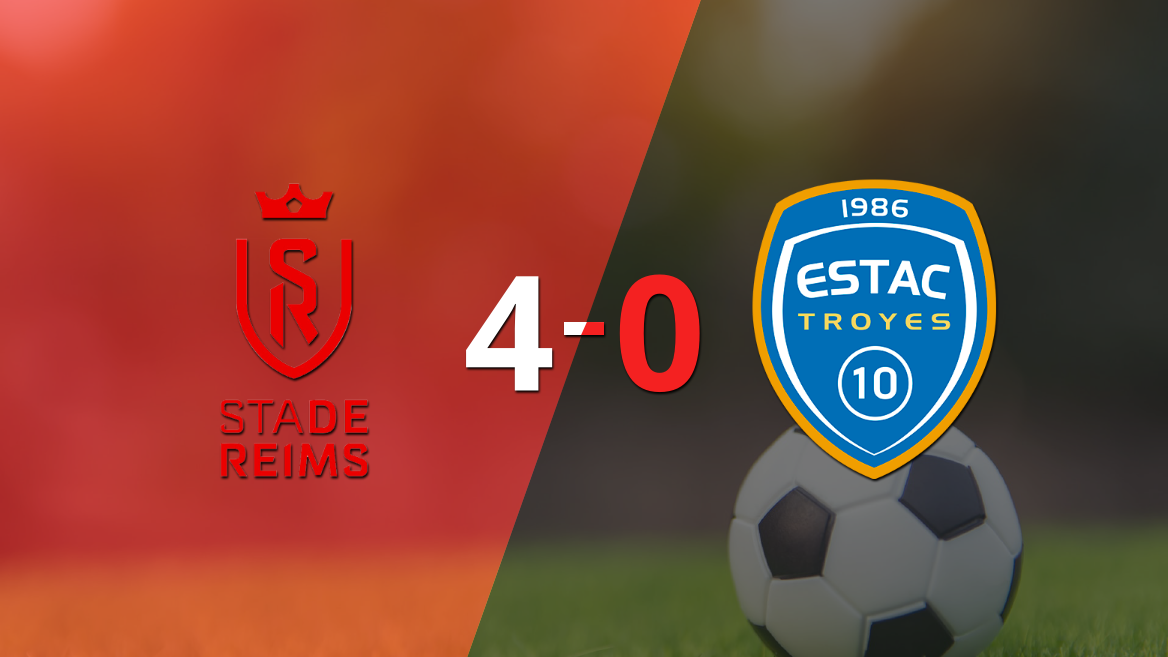 Stade De Reims Golea 4 0 Como Local A Troyes Infobae