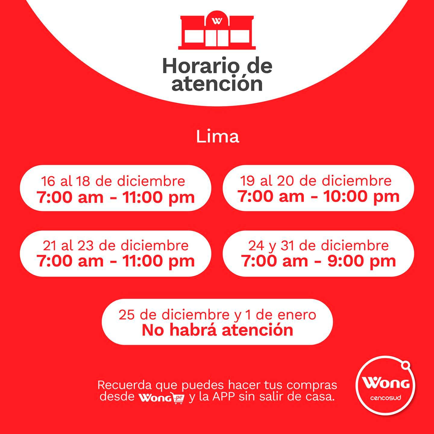 Plaza Vea Tottus Wong Metro Y Makro Horarios De Atención Por Año Nuevo 2023 Infobae