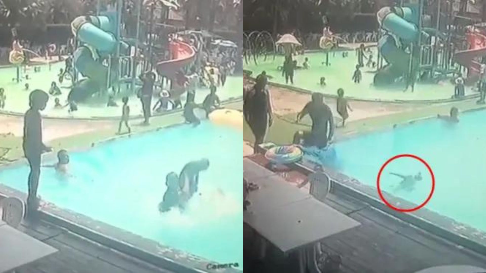 Escalofriante Video Adultos Nadan Junto A Niño De 4 Años Que Casi Se