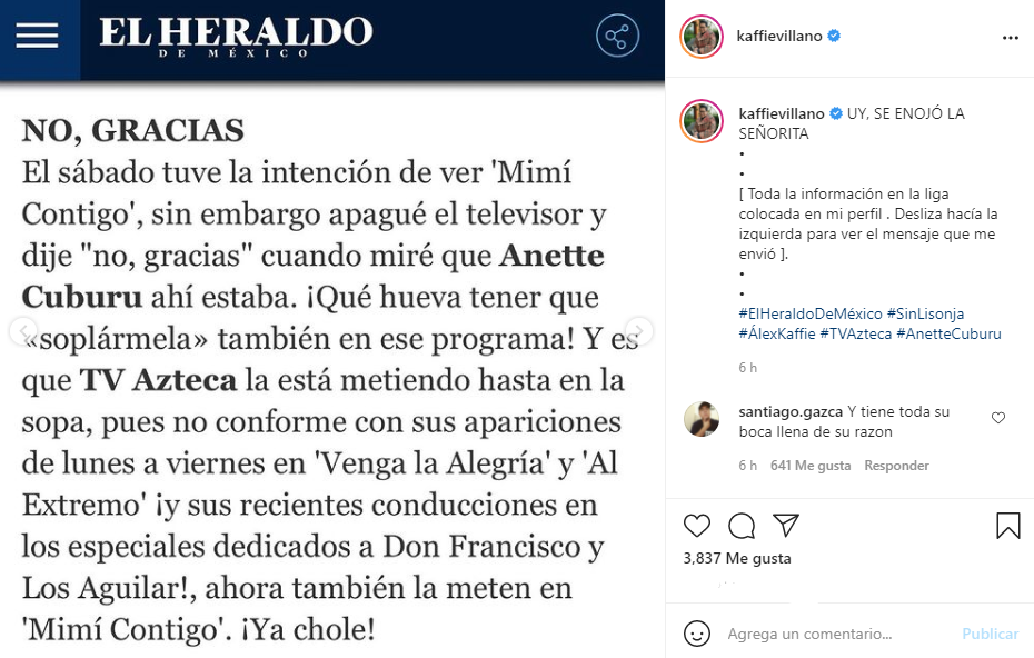 “me Das Lástima” Anette Cuburu Se Lanzó Con Todo Contra Alex Kaffie Y