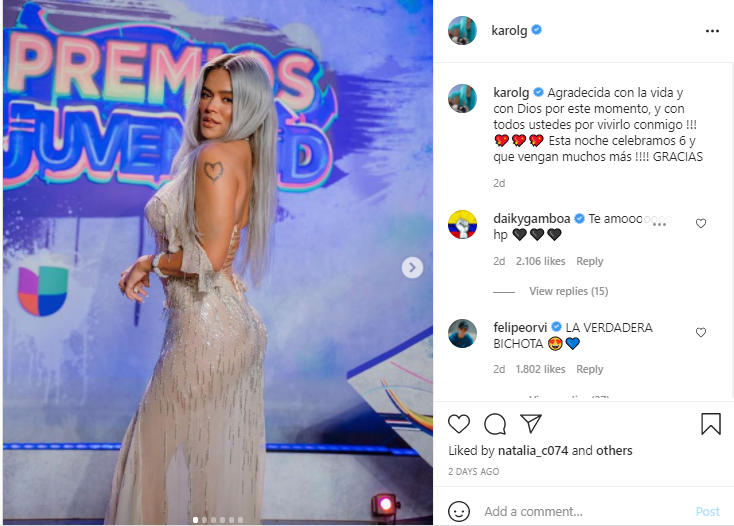El Mensaje De Anuel Aa A Karol G En Los Premios Juventud Y Que Generó 5307