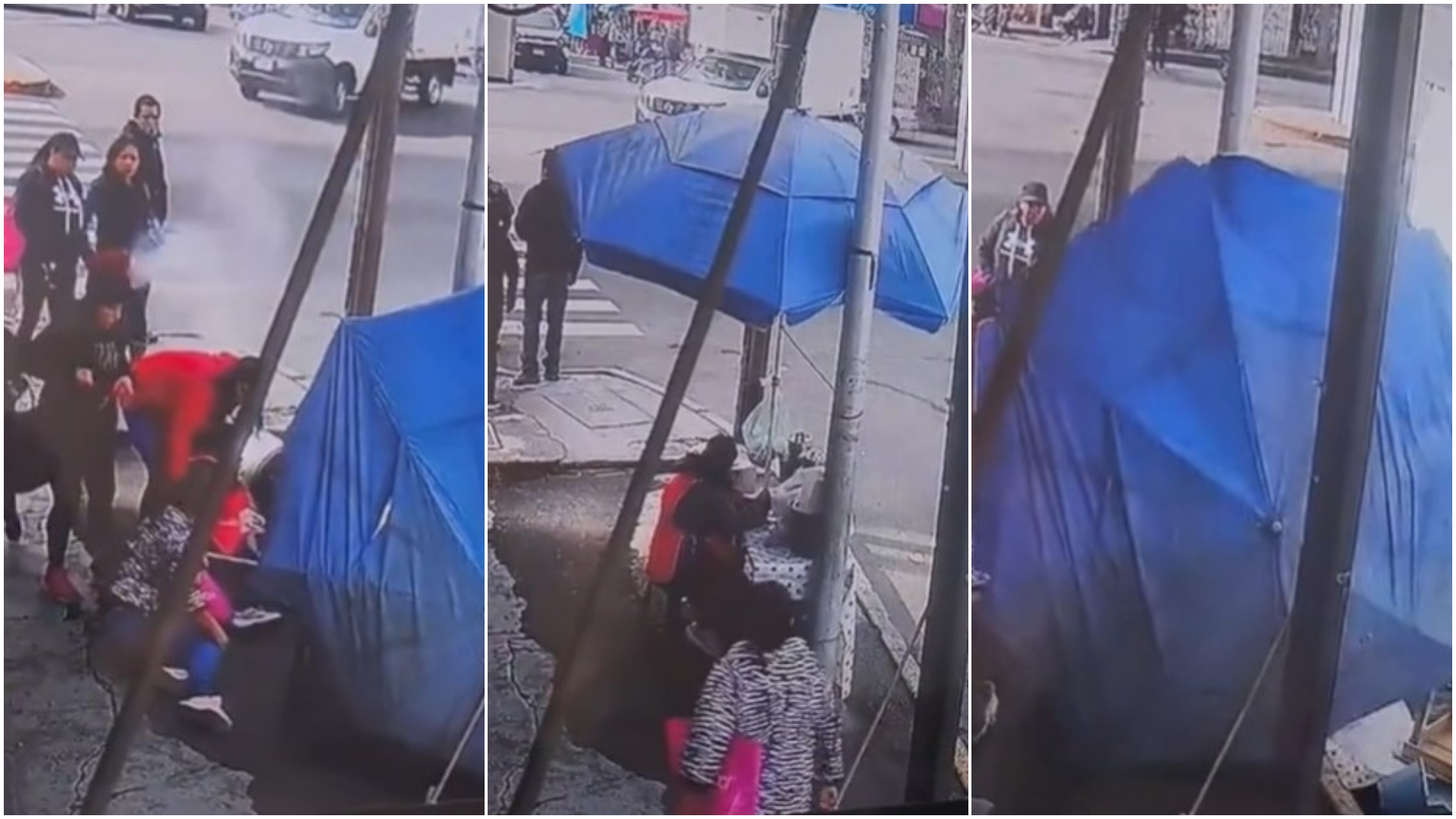 Así Se Viralizó El Tropiezo Que Causó La Caída De Un Puesto De Tamales Con Todo Y Vendedora