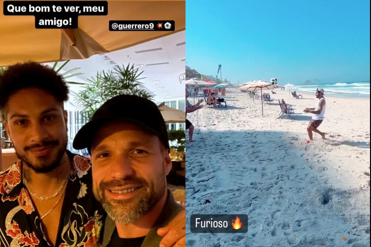 Paolo Guerrero En Brasil El Reencuentro Con Diego De Flamengo Y Su Entrenamiento En Las Playas