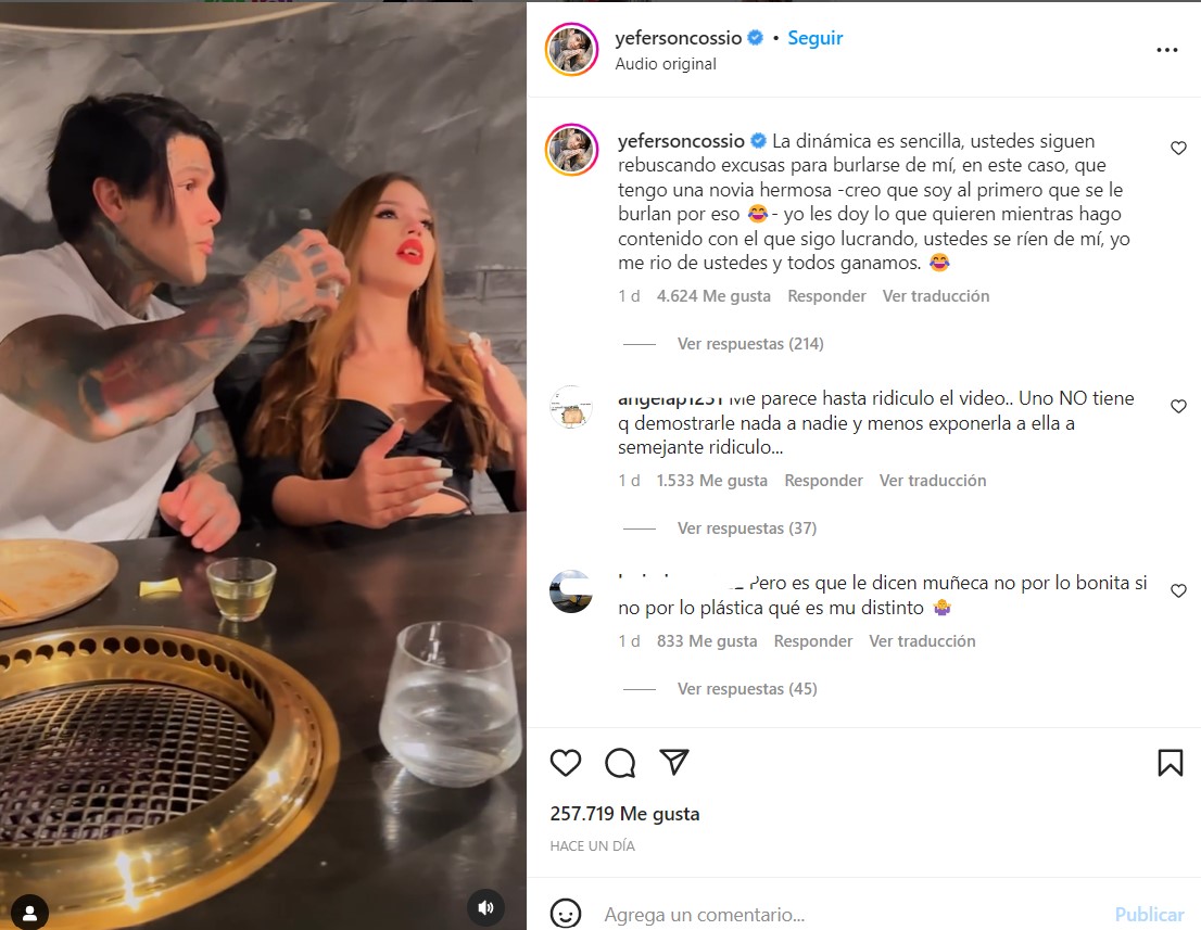 Cintia Cossio Defendió A La Novia De Yeferson Cossio De Las Críticas 5701