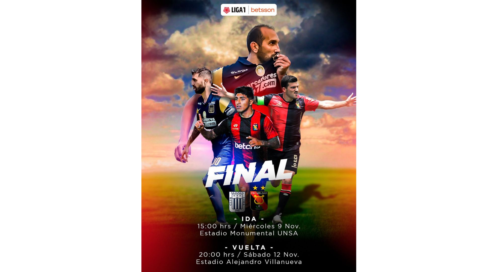 Alianza Lima Vs Melgar Club ‘rojinegro Comunicó Que La Final Ida De Liga 1 Se Jugará Solo Con
