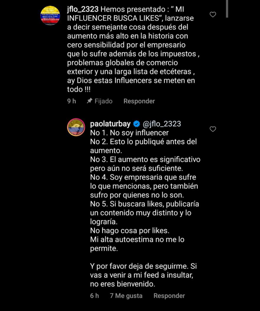 Paola Turbay Cuestionó Aumento Del Salario Mínimo “vivan Un Mes Con