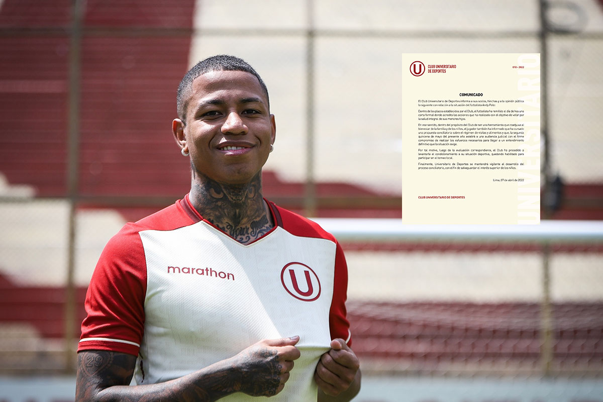 Університет Енді Поло було дозволено грати за «креми у 2022 році згідно із заявою клубу Infobae