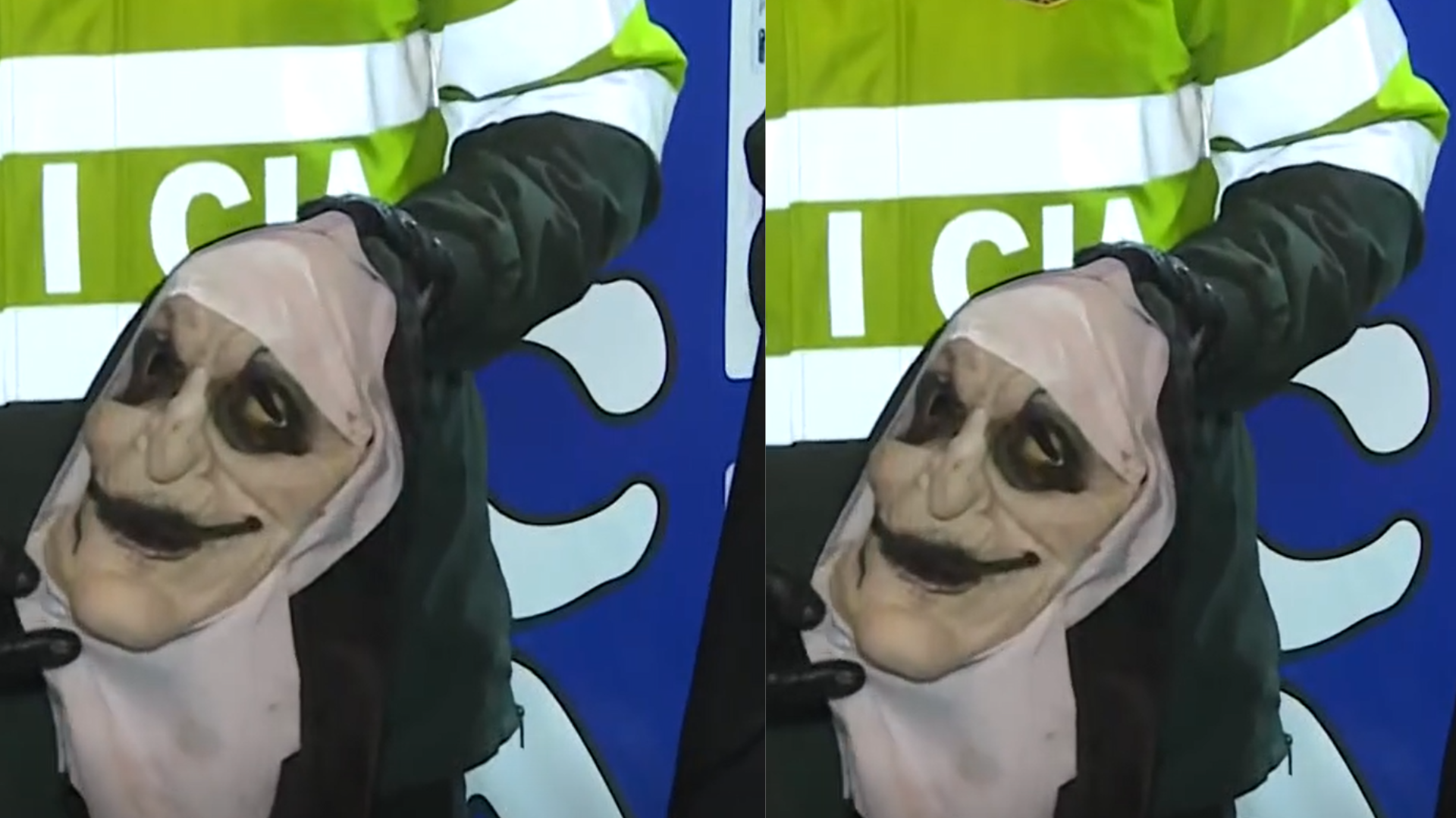 Delincuentes Que Utilizaban Máscara De La Película ‘la Monja Fueron